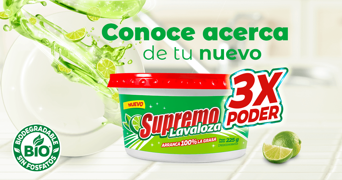 Conoce acerca de tu nuevo Supremo Lavaloza - Jabón Supremo