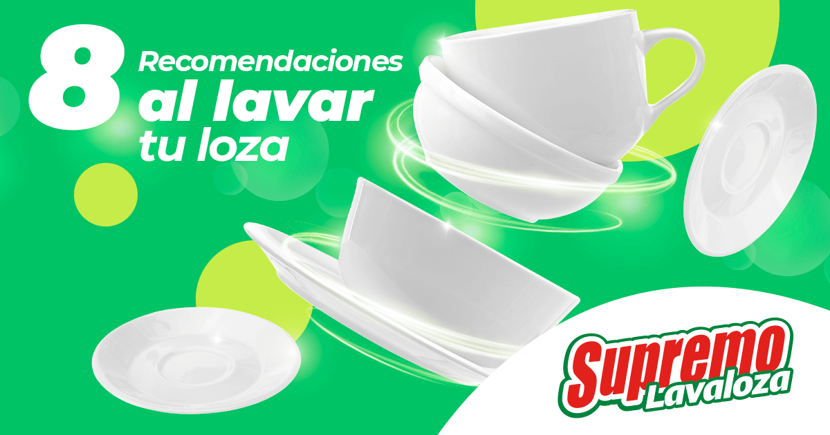 8 recomendaciones para lavar tu loza - Jabón Supremo